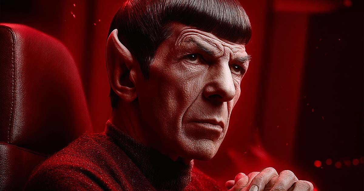 Spock Almost Had Red Skin